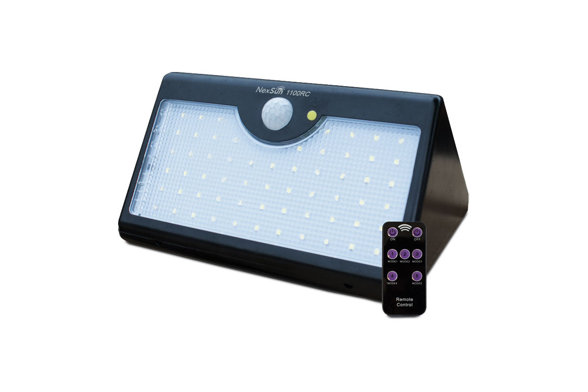NexSun 1100RC | 1100 Lumens | Remote Controlled Solar Floodlight